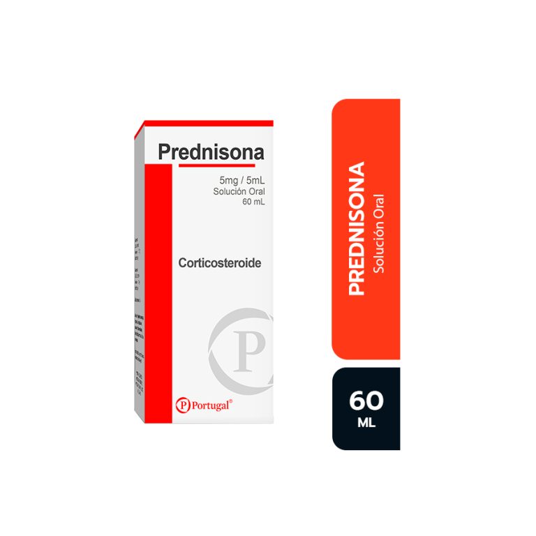 Prednisona 5mg/5ml Jarabe - Frasco 60 ML - Boticas Hogar y Salud