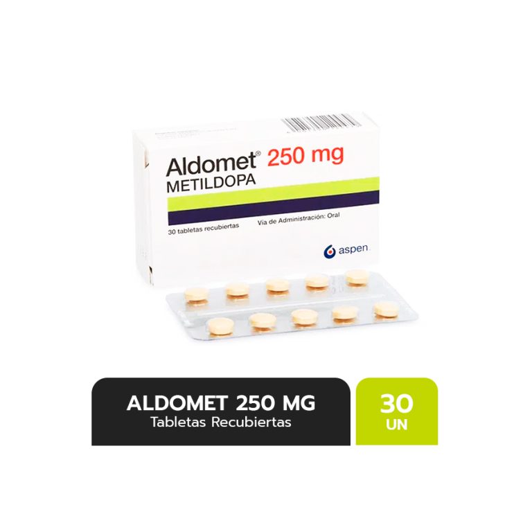 Aldomet 250 Mg Tableta Recubierta - Boticas Hogar y Salud