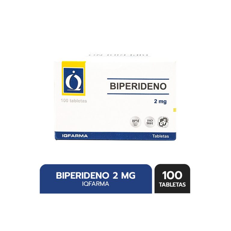Biperideno 2 Mg Tableta IQF - Boticas Hogar y Salud