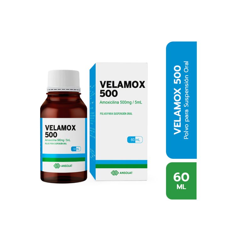 Velamox 500 Mg Suspensión - Frasco 60 ML - Boticas Hogar y Salud