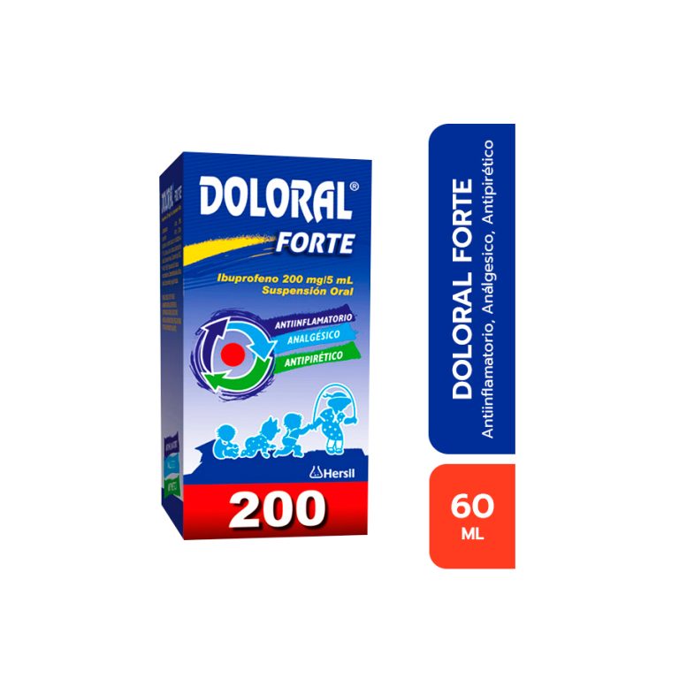 Doloral Forte 200 mg/ 5 mL Suspensión Oral - Frasco 60 mL - Boticas ...