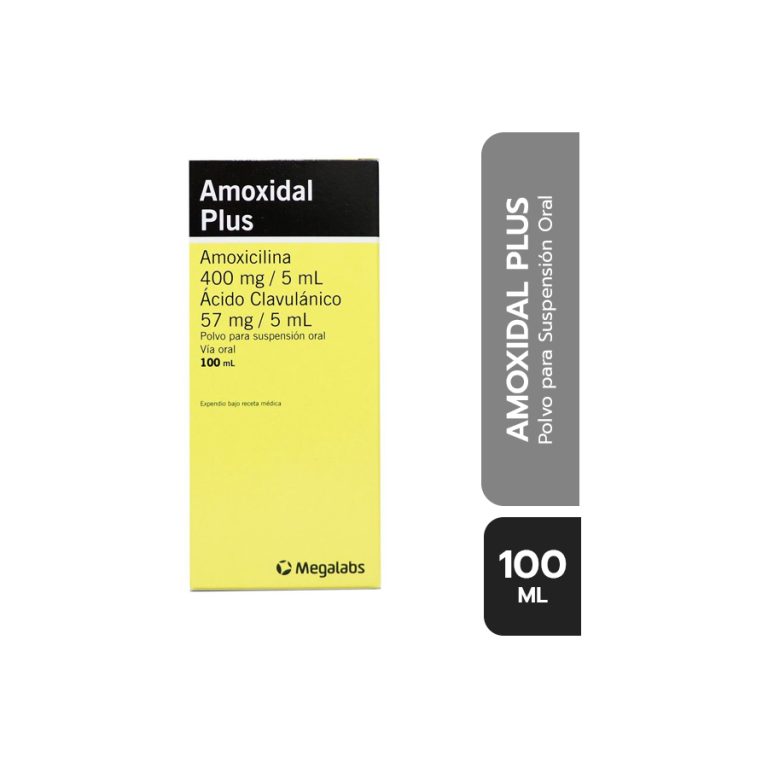 Amoxidal Plus 400-57mg/5mL Polvo para suspensión - Frasco 100 ML ...