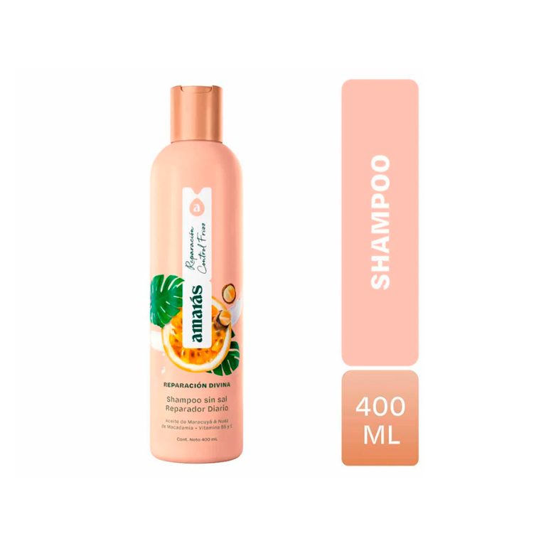 Shampoo AMARÁS Reparación Divina - Frasco 400ml - Boticas Hogar y Salud