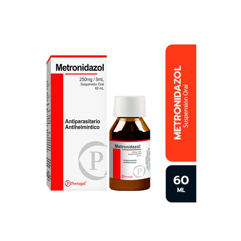 Metronidazol 250Mg/5Ml - Suspensión 60 Ml - Boticas Hogar y Salud