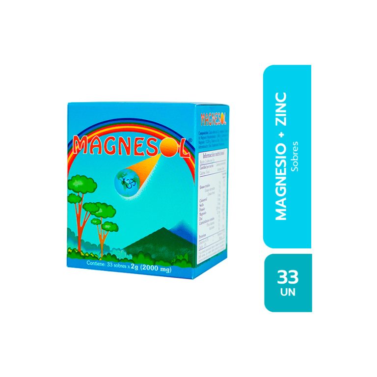 Magnesol Polvo (Sobre/2g) - Caja 33 Sobres - Boticas Hogar y Salud