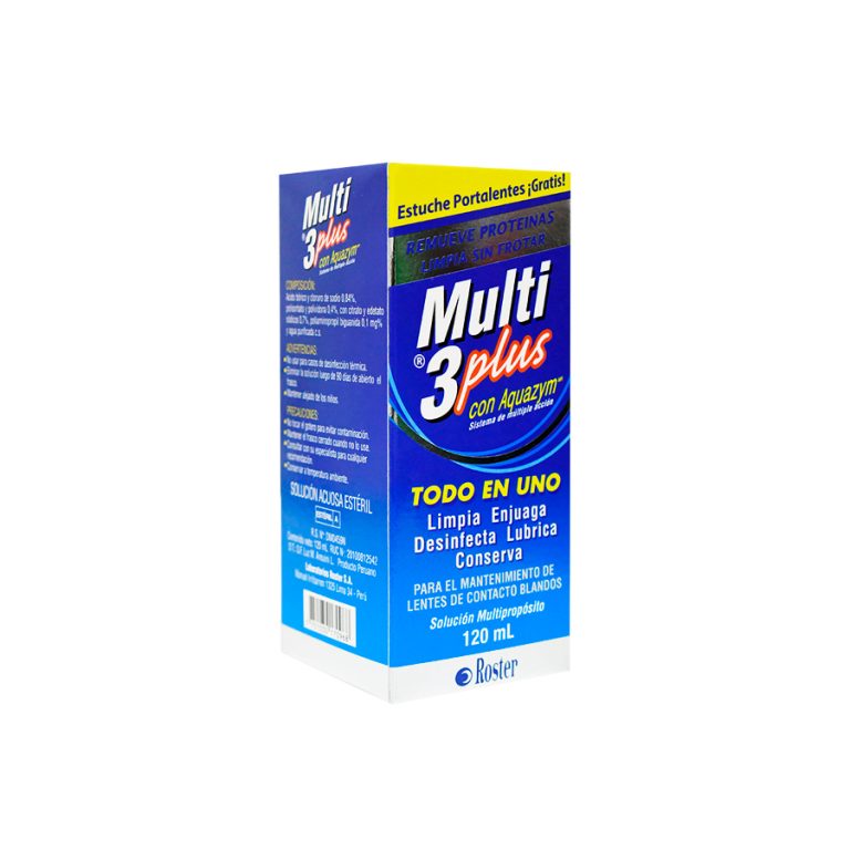 Multi-3 Plus con Aquazym Solucion Multiproposito - Frasco 120 ML ...