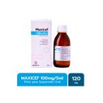 Maxicef 100 Mg/ 5 Ml Polvo para Suspensión Oral - Frasco 120 ML ...