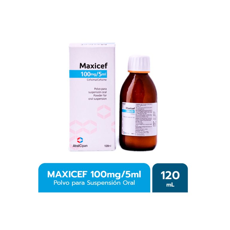 Maxicef 100 Mg/ 5 Ml Polvo para Suspensión Oral - Frasco 120 ML ...