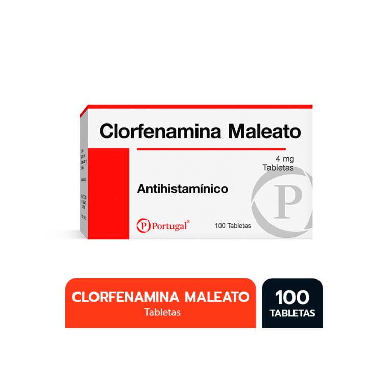 Clorfenamina maleato 4mg Tableta - Caja 100 Un - Boticas Hogar y Salud