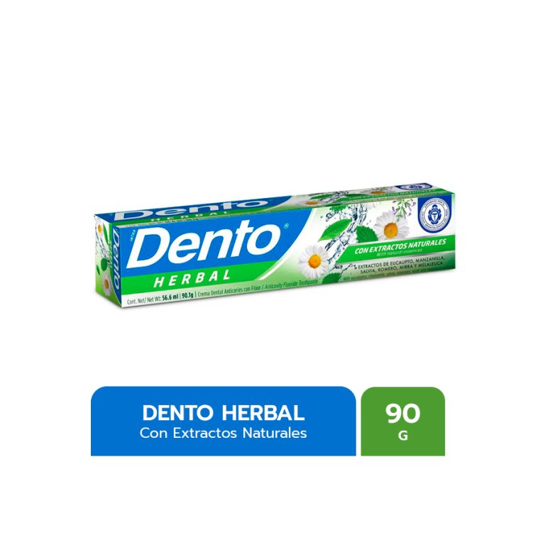 Crema Dental Dento Herbal - Tubo 90 G - Boticas Hogar y Salud