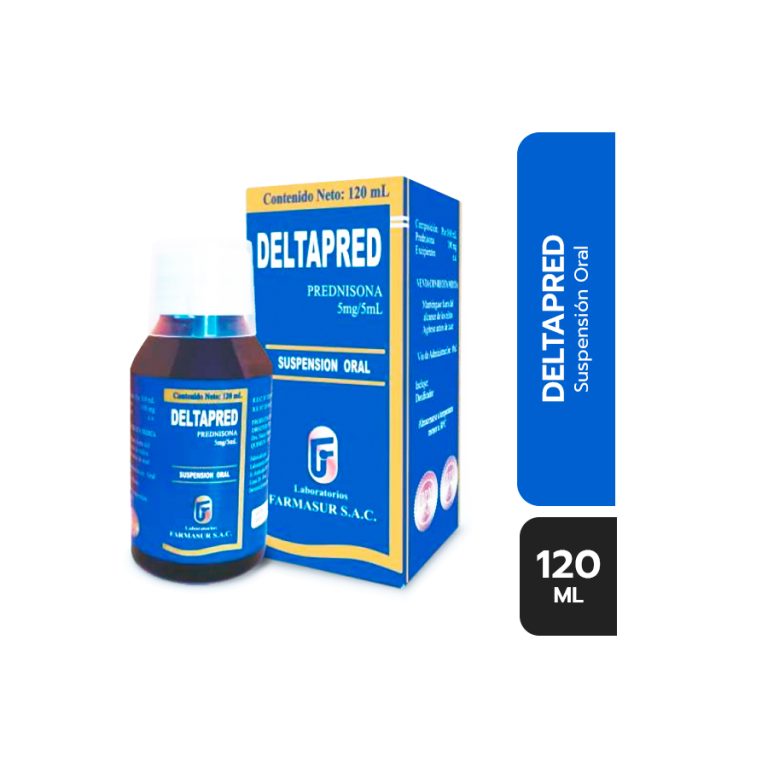 Deltapred 5Mg/5Ml Jarabe - Frasco 120 ML - Boticas Hogar y Salud
