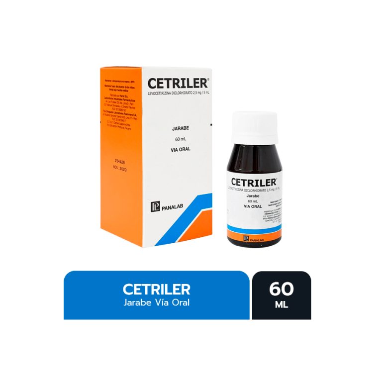 Cetriler 2.5 mg/5 mL Jarabe - Frasco 60 ML - Boticas Hogar y Salud