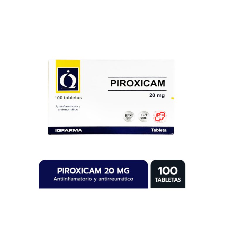Piroxicam 20 Mg Tabletas - Boticas Hogar y Salud